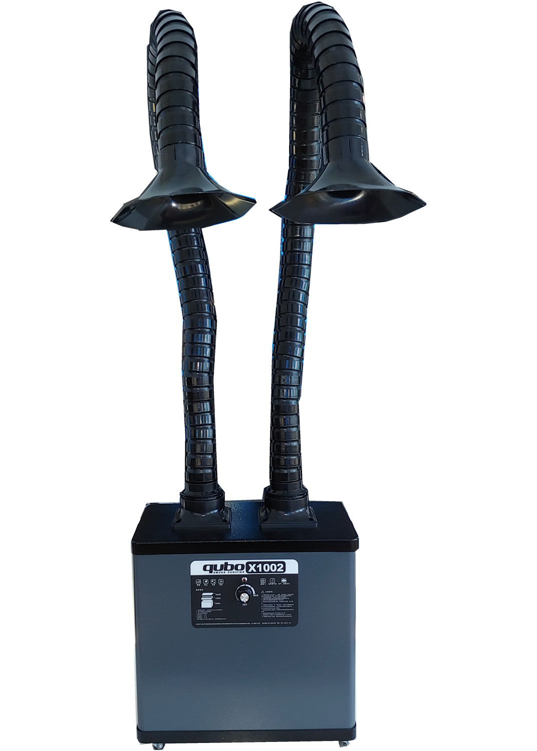 Two Air Inlet 11.5m/s Welding Exhaust Fume Extractor Stepless Knob